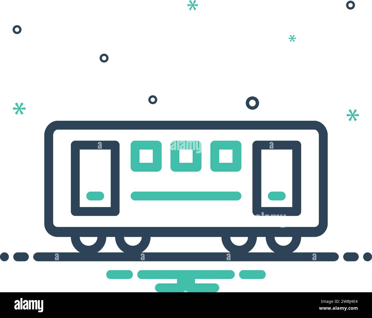 Railway coach Stock Vector Images - Alamy