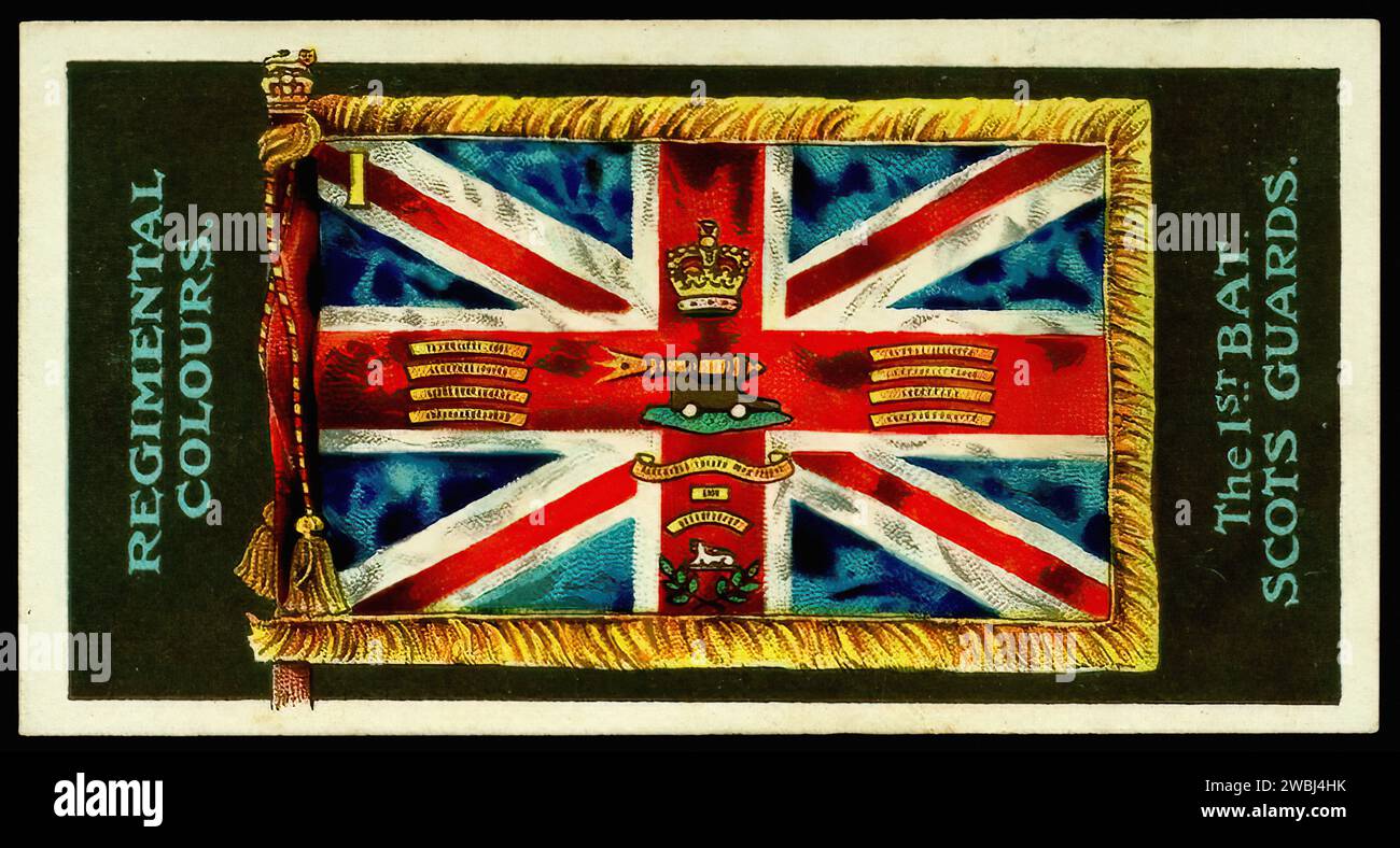 Regimental Colours of the 1st Battalion Scots Guards - Vintage ...