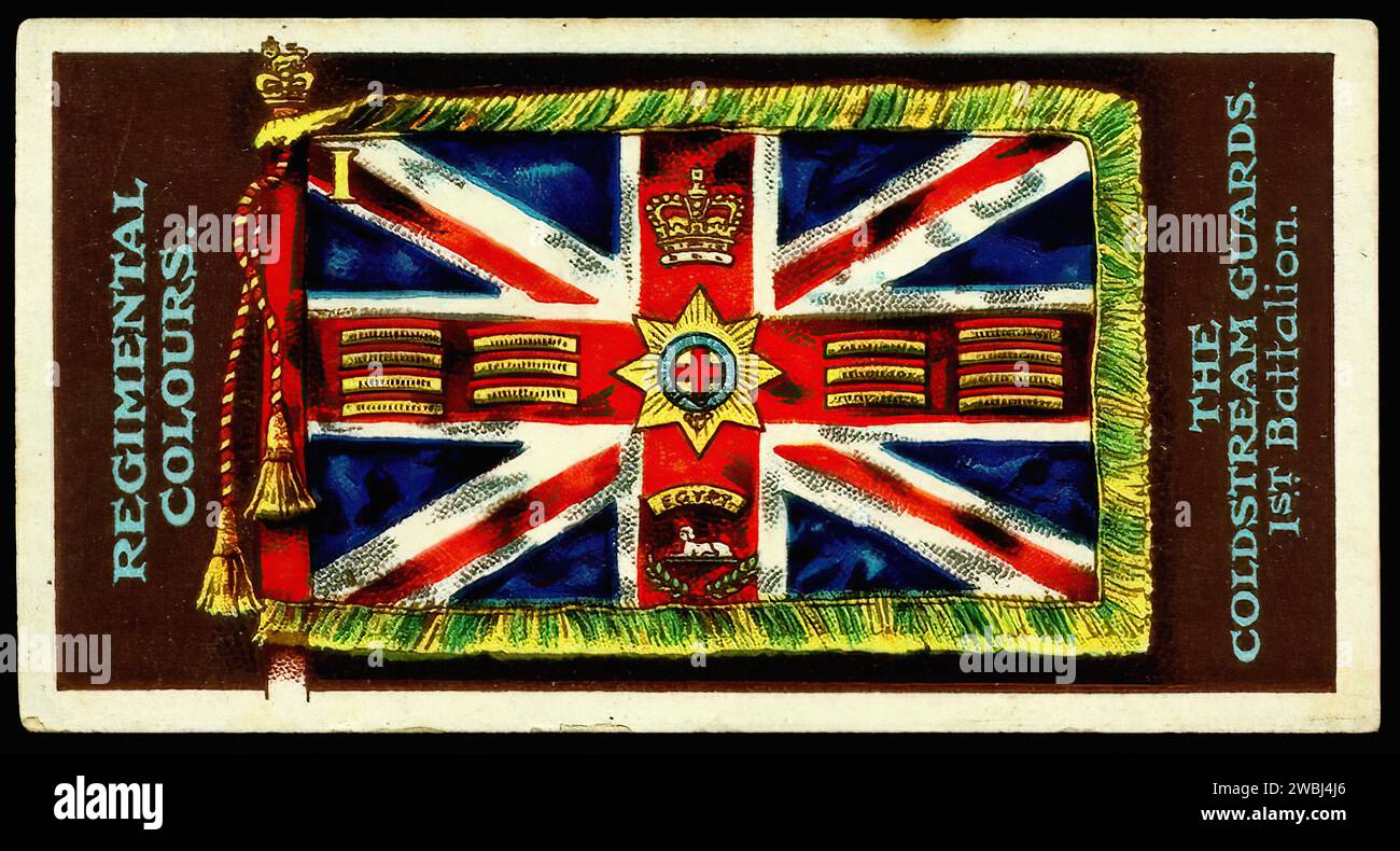 Regimental Colours of the Coldstream Guards, 1st Battalion - Vintage ...