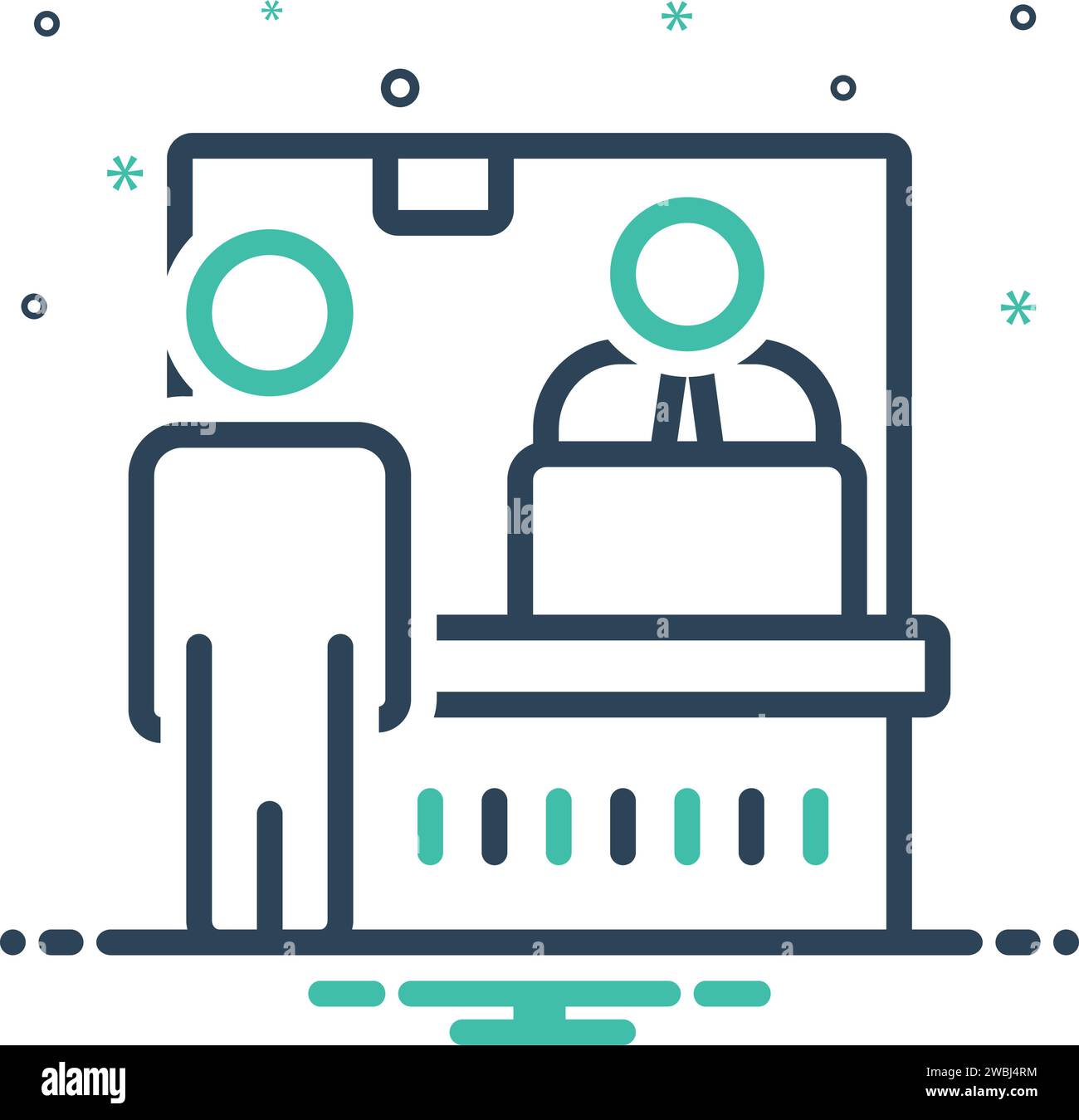 Icon for ticket counter,passenger Stock Vector Image & Art - Alamy