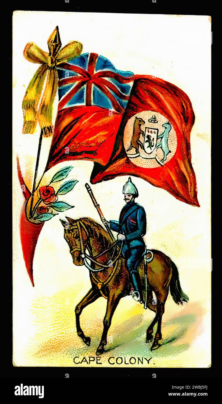 Cape Colony - Vintage Cigarette Card Illustration Stock Photo - Alamy