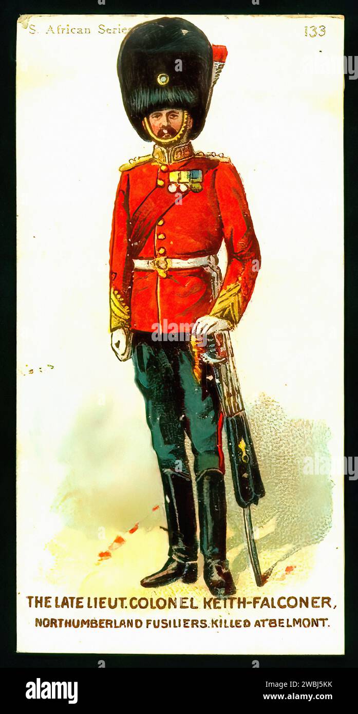 Colonel Keith-Falconer - Vintage Cigarette Card Illustration Stock ...