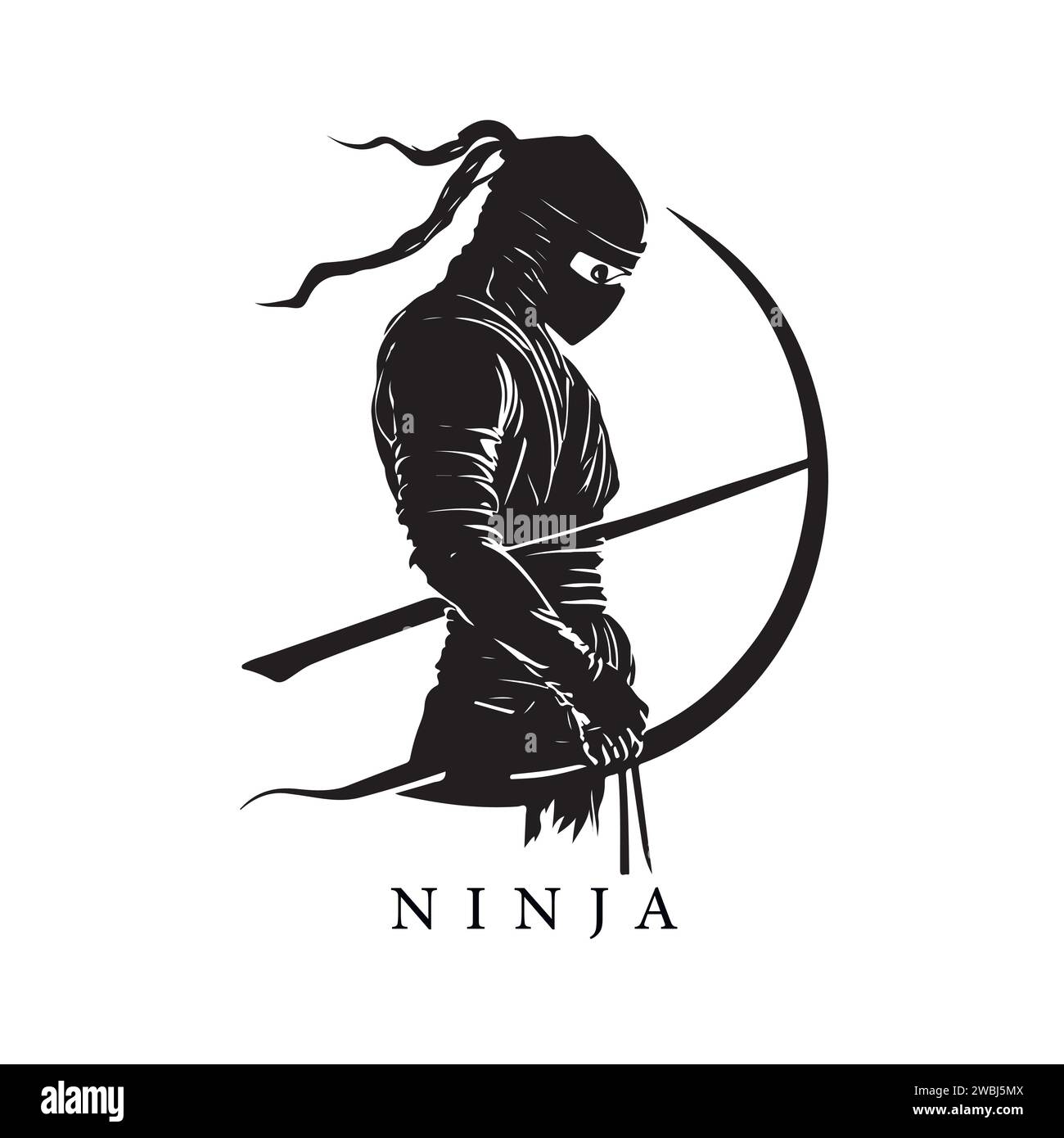 Ninja logo Cut Out Stock Images & Pictures - Alamy