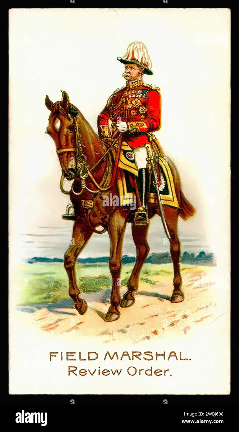 Field Marshal - Vintage Cigarette Card Illustration Stock Photo - Alamy