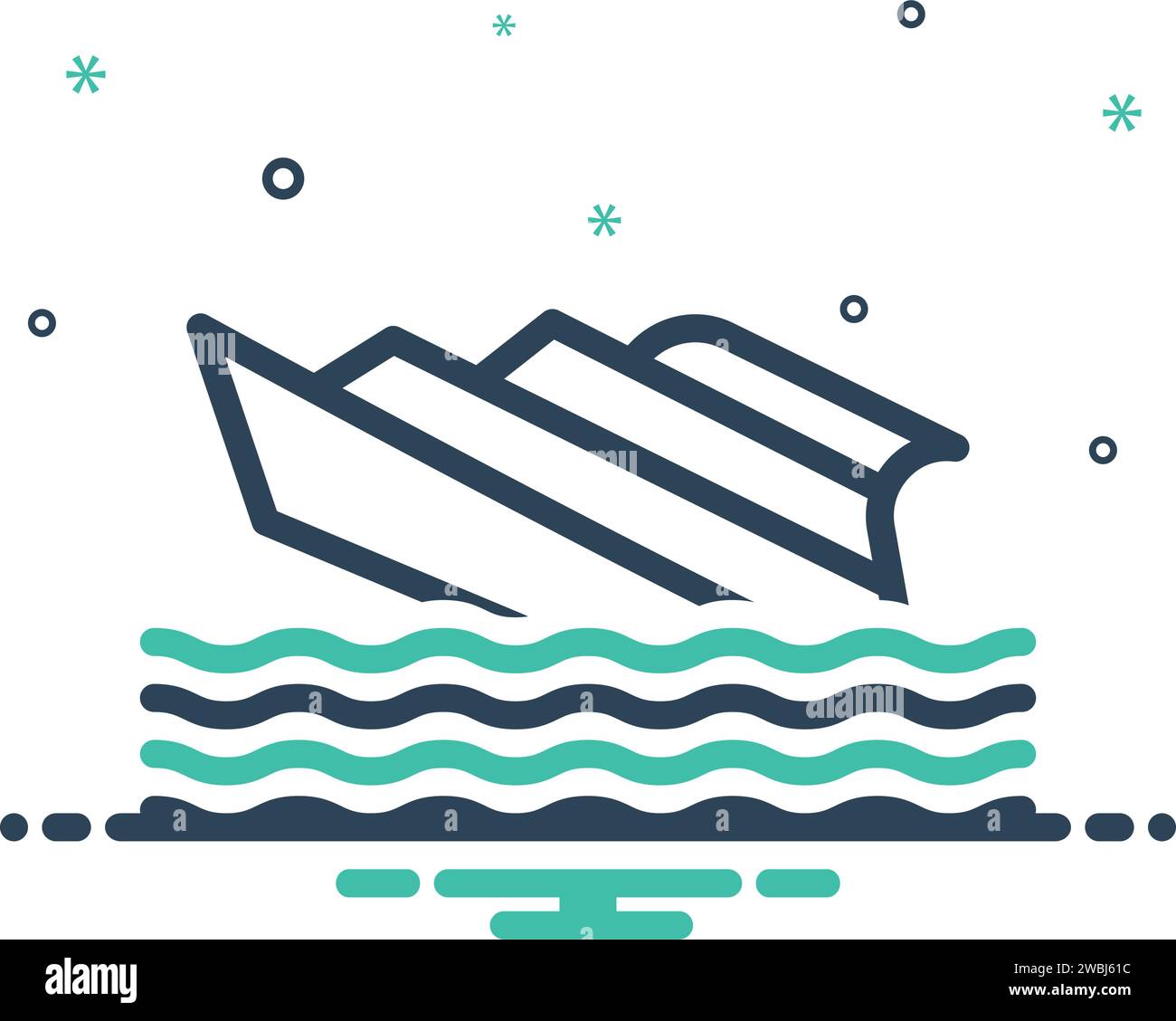 Icon for shipwreck,capsized Stock Vector Image & Art - Alamy