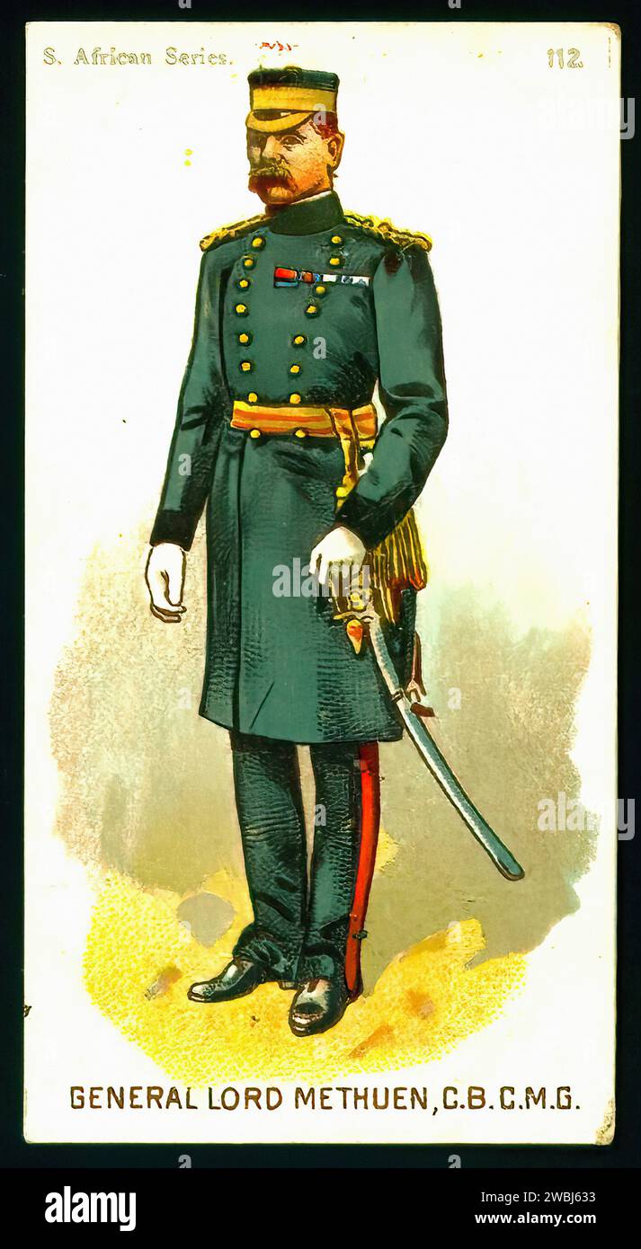 General Lord Methuen - Vintage Cigarette Card Illustration Stock Photo ...