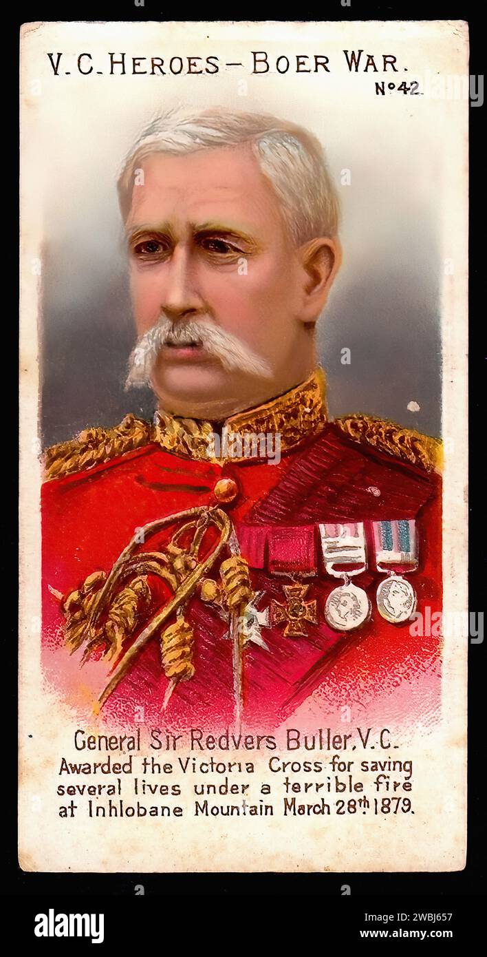 General Sir Redvers Buller VC 002 - Vintage Cigarette Card Illustration ...