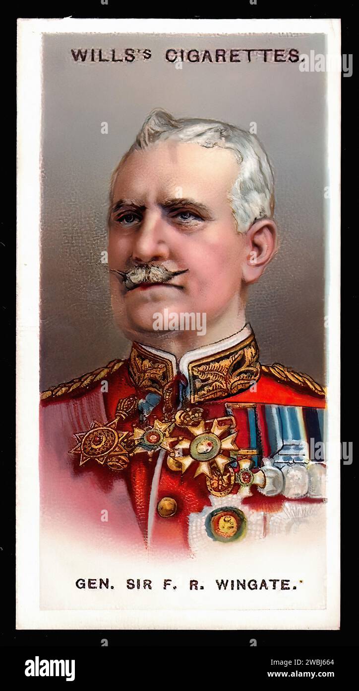General Wingate - Vintage Cigarette Card Illustration Stock Photo - Alamy