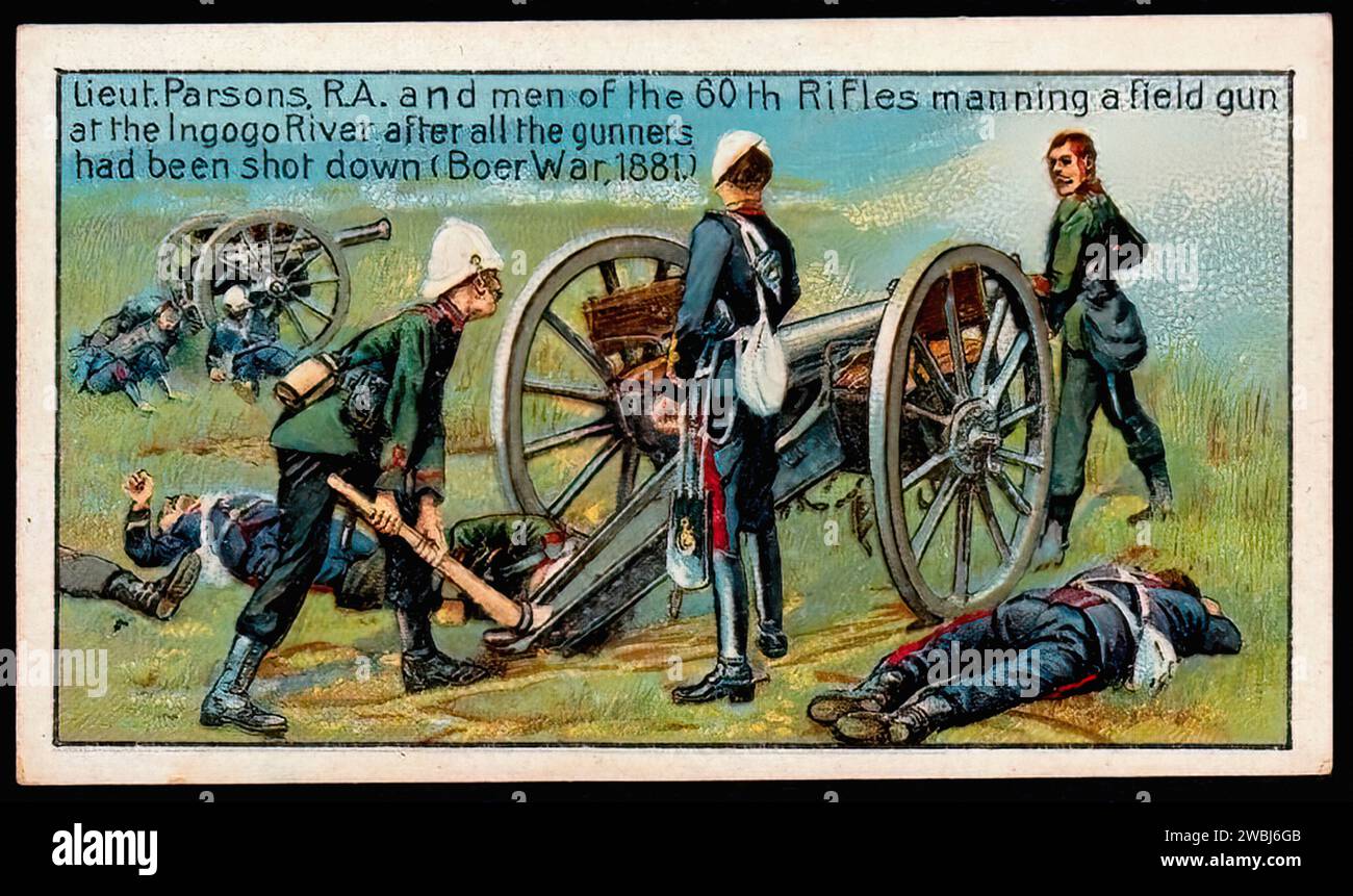 Lieutenant Parsons and Men of the 60th Rifles - Vintage Cigarette Card ...