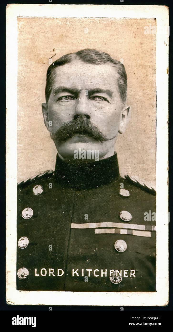 Lord Kitchener 001 - Vintage Cigarette Card Illustration Stock Photo ...