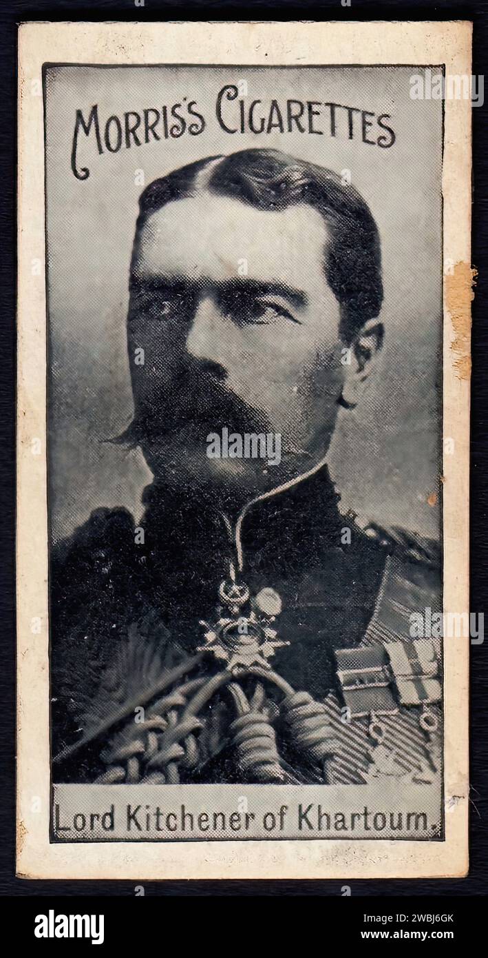 Lord Kitchener of Khartoum 001 - Vintage Cigarette Card Illustration ...