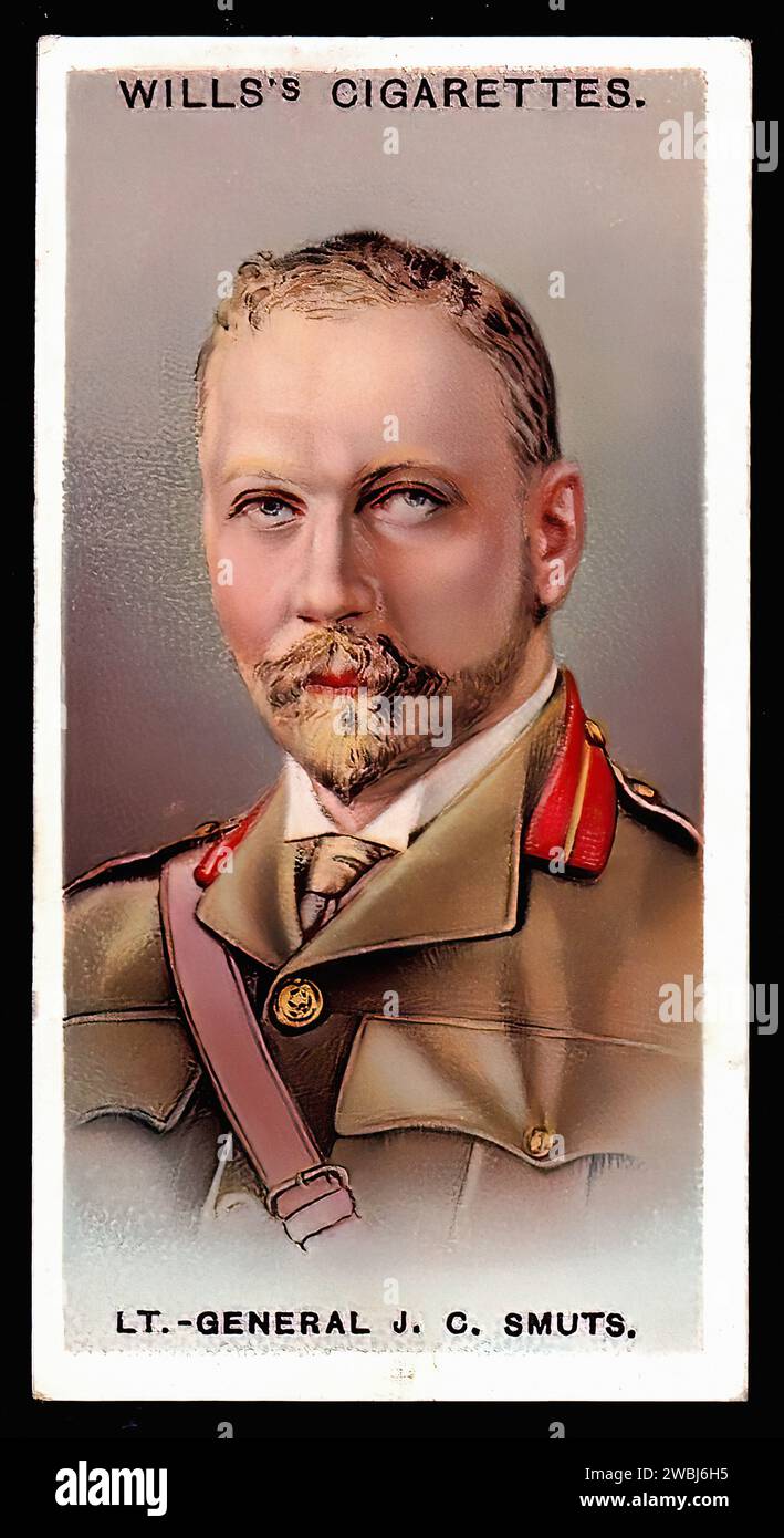 Lt-General Smuts - Vintage Cigarette Card Illustration Stock Photo - Alamy