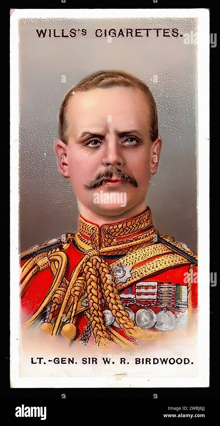 Lt-General Birdwood - Vintage Cigarette Card Illustration Stock Photo ...