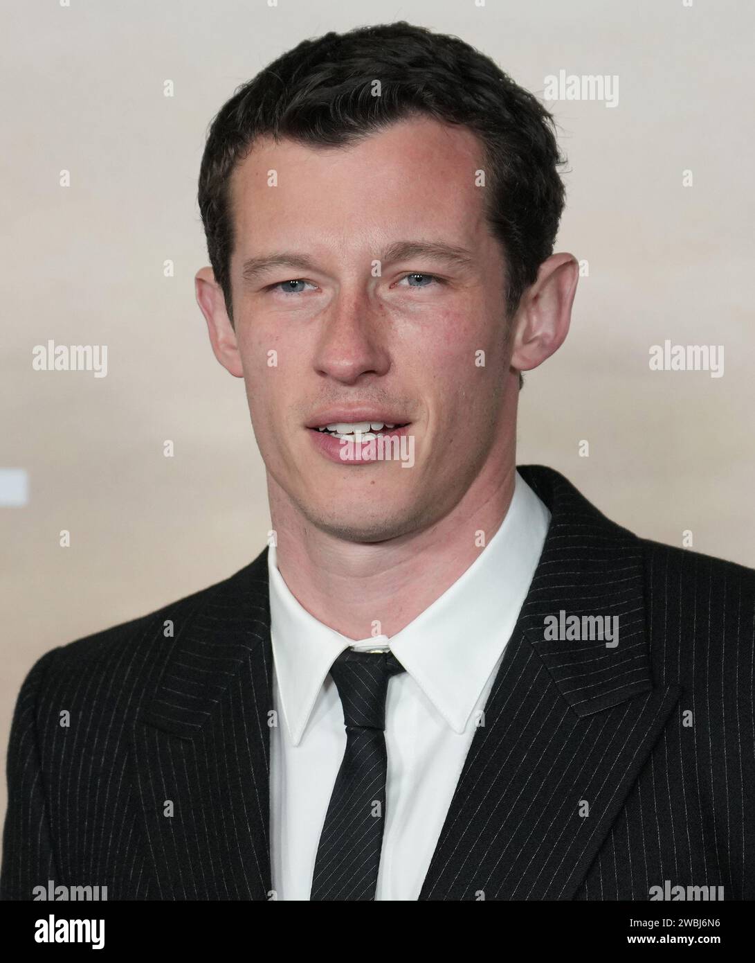Los Angeles, USA. 10th Dec, 2023. Callum Turner arrives at the Apple TV ...