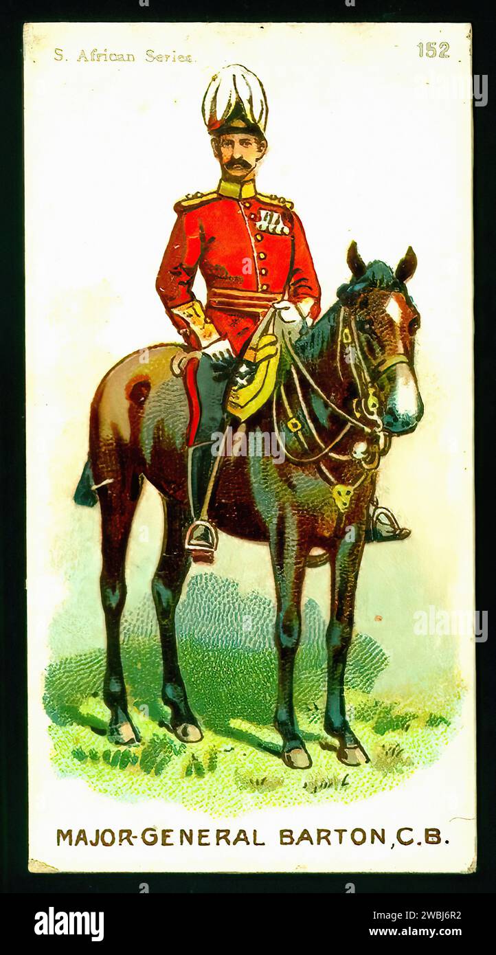 Major General Barton - Vintage Cigarette Card Illustration Stock Photo ...