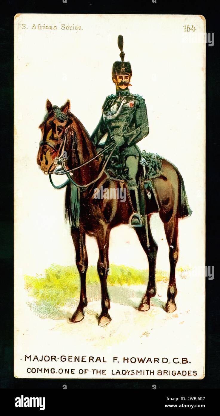Major-General howard - Vintage Cigarette Card Illustration Stock Photo ...