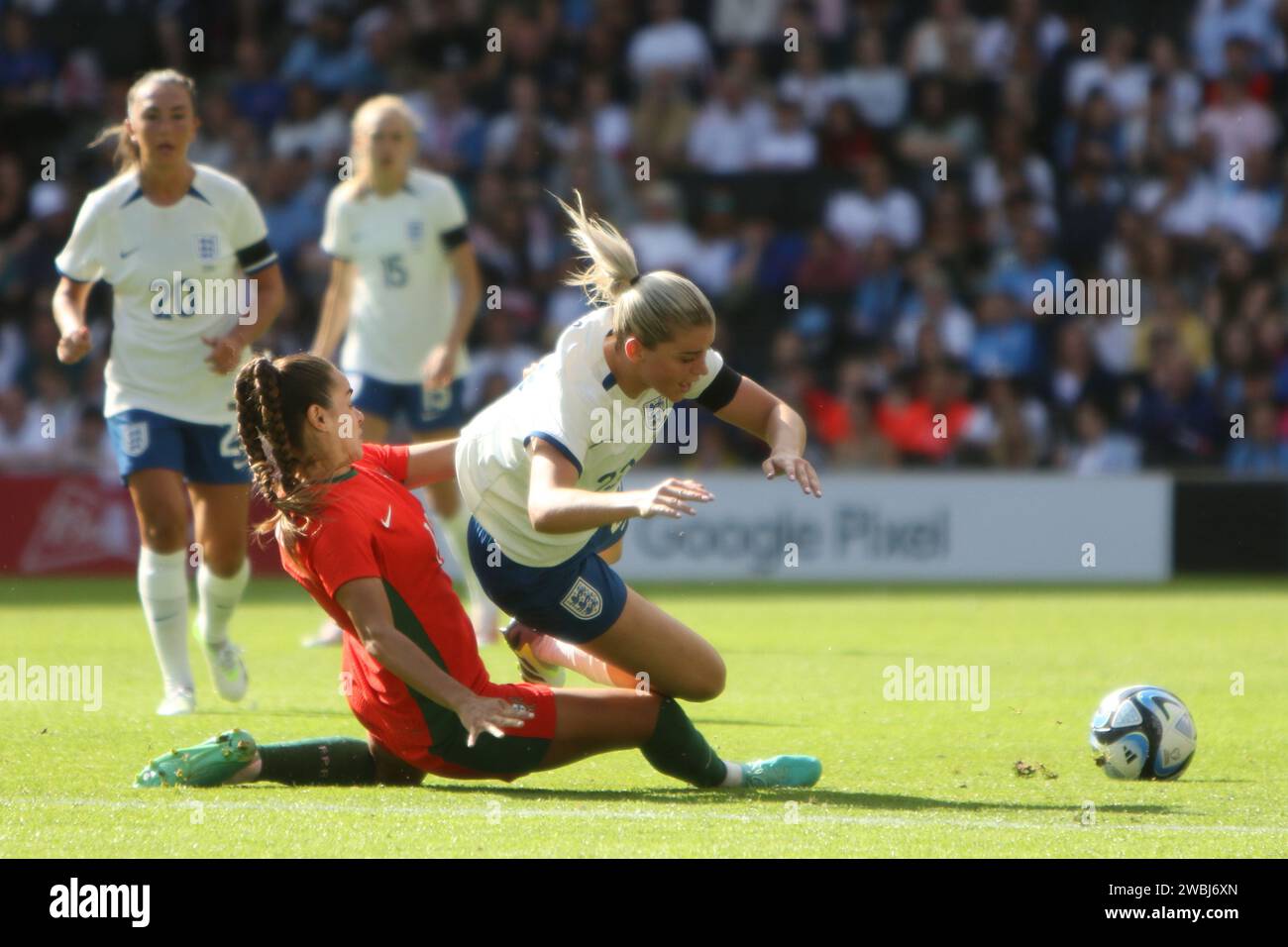 Alessia Russo during England Lionesses women's football team v Portugal ...