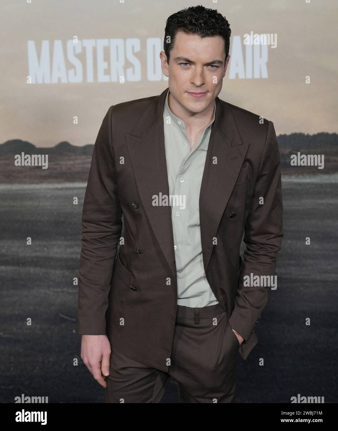 Los Angeles, USA. 10th Dec, 2023. Nate Mann arrives at the Apple TV 's MASTERS OF THE AIR World ...