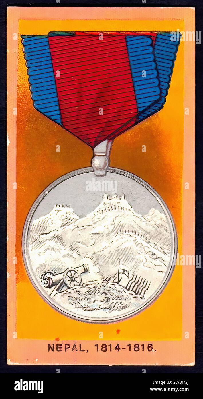 Vintage illustration of nepal hi-res stock photography and images - Alamy