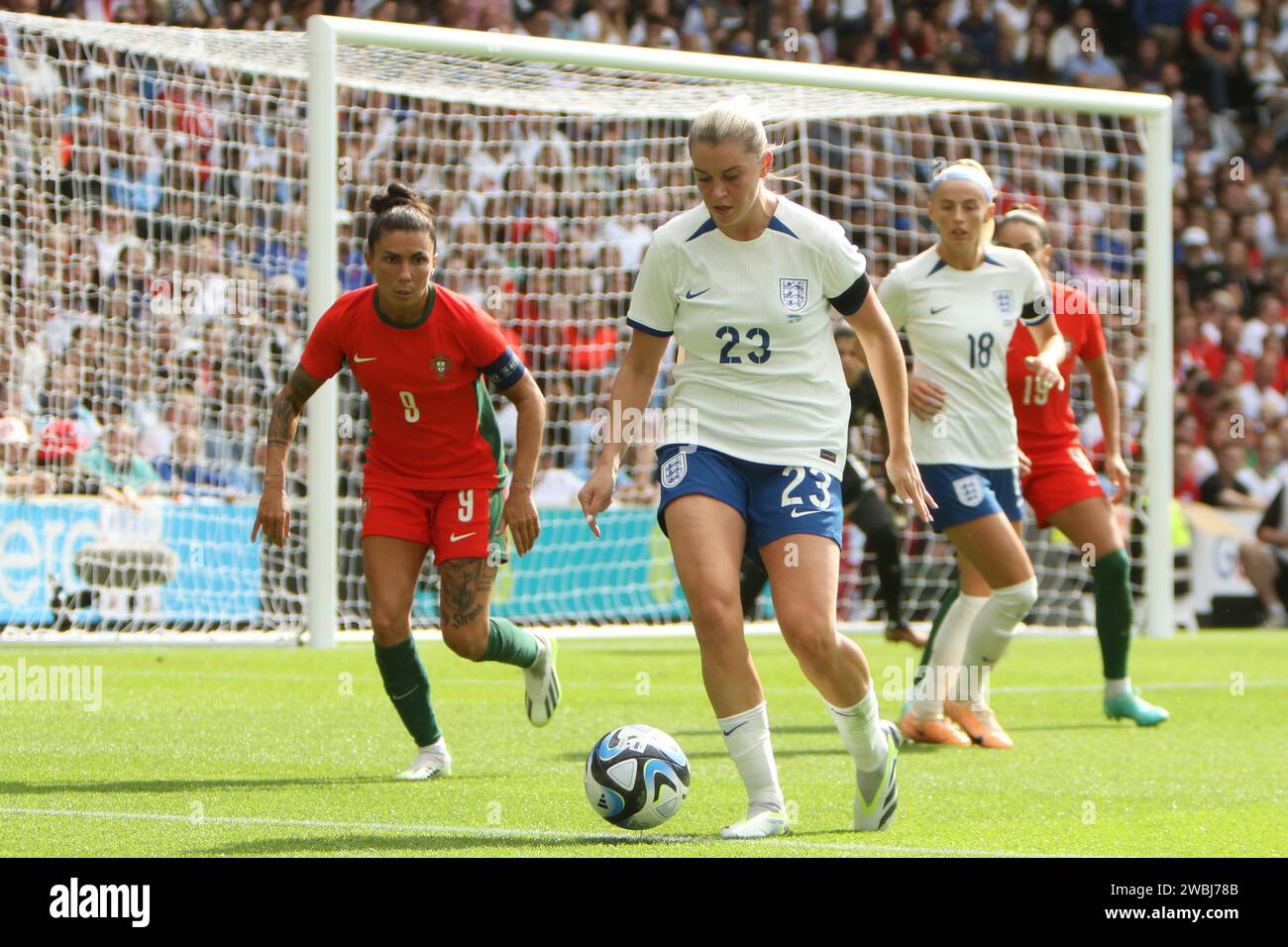 Alessia Russo during England Lionesses women's football team v Portugal ...