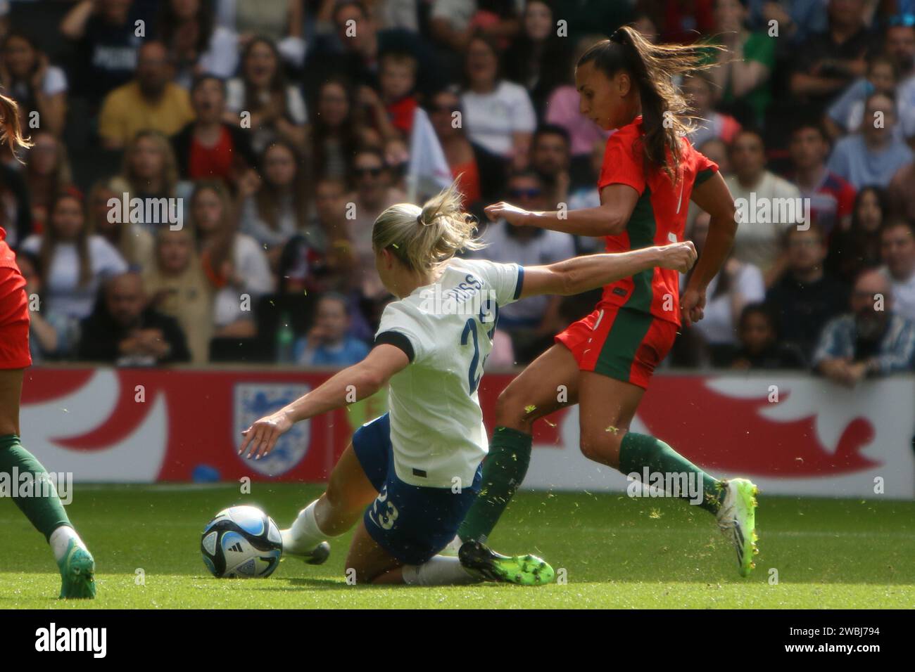 Alessia Russo during England Lionesses women's football team v Portugal ...
