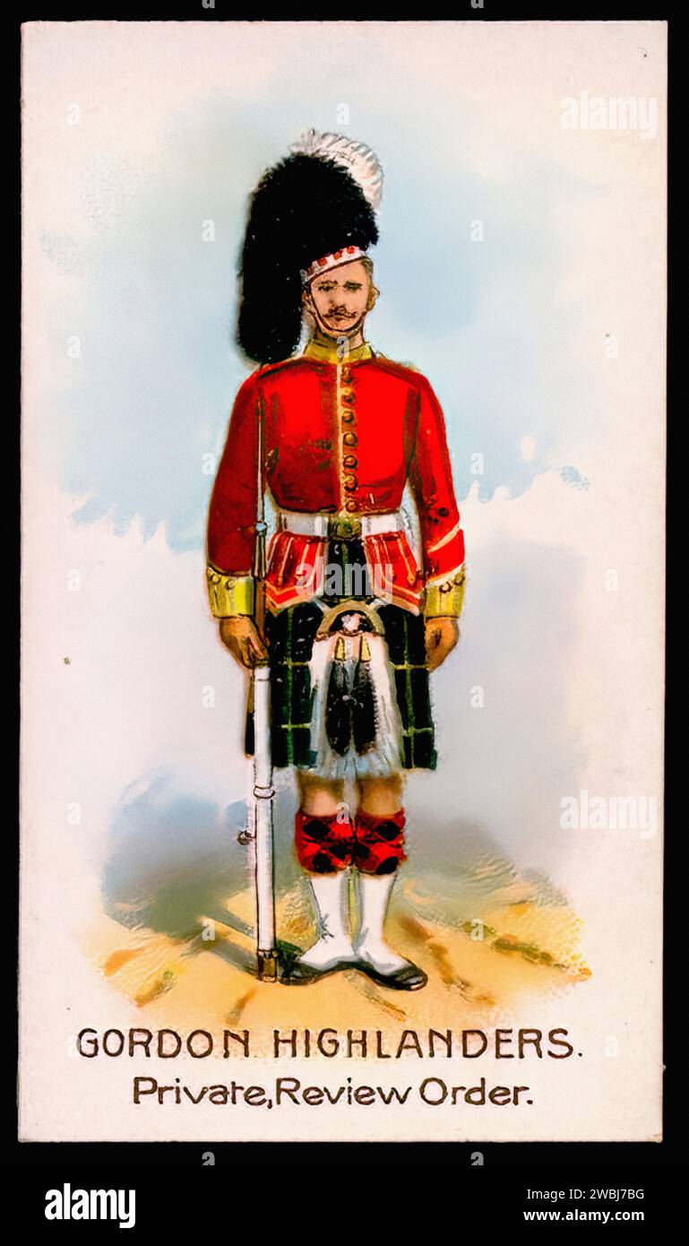 Private, Gordon Highlanders Private - Vintage Cigarette Card ...