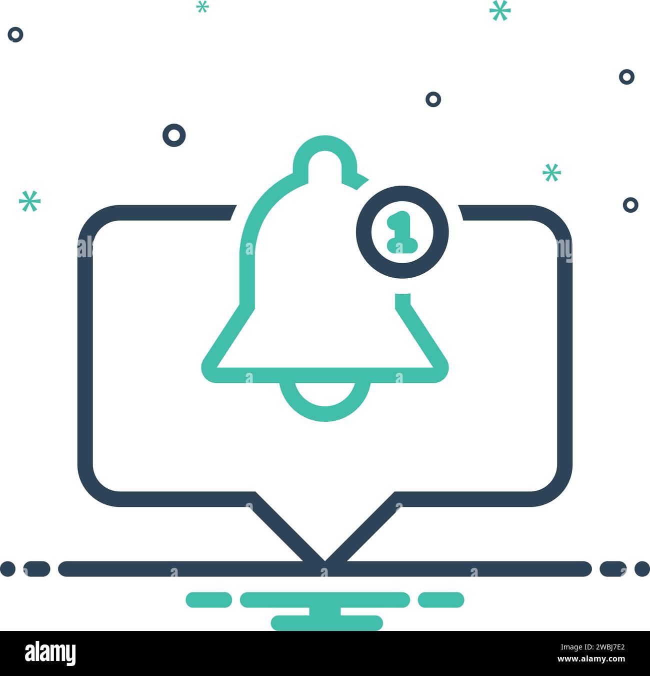 Notifications vector vectors hi-res stock photography and images - Alamy