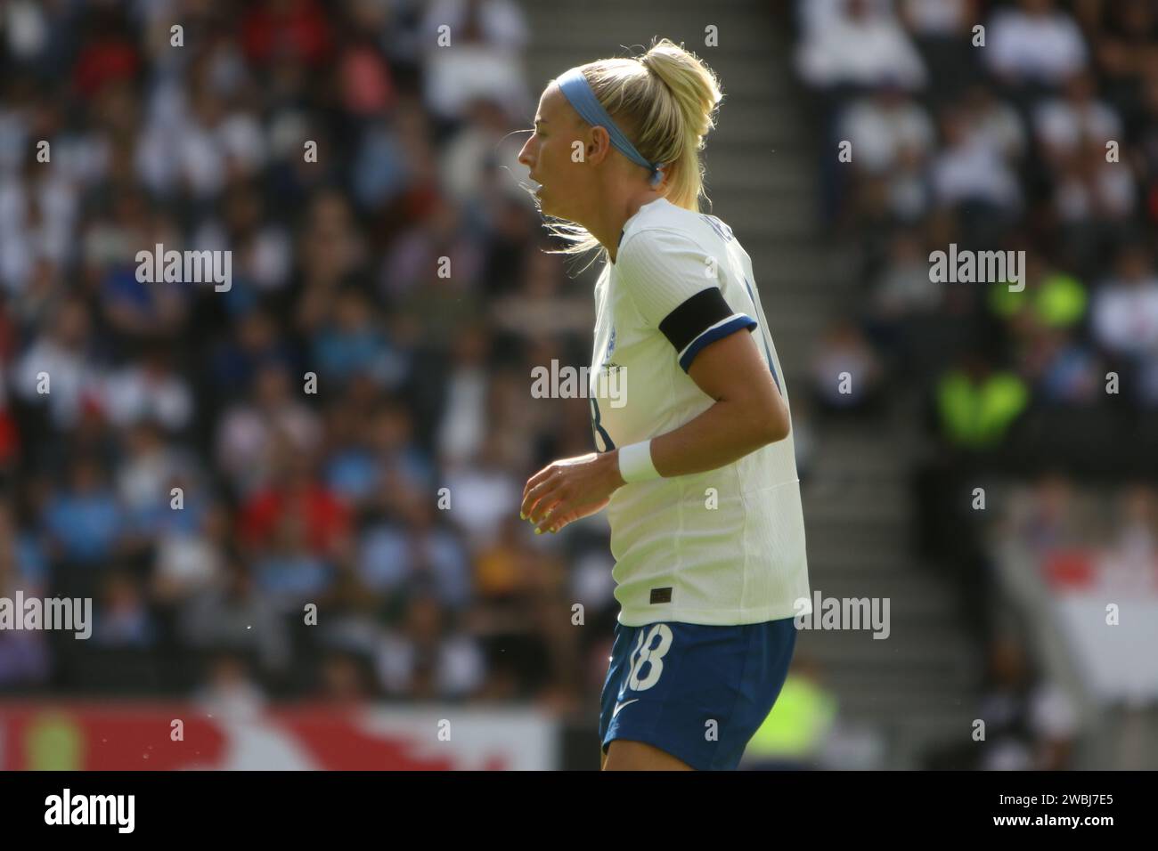 Chloe Kelly during England Lionesses women's football team v Portugal ...