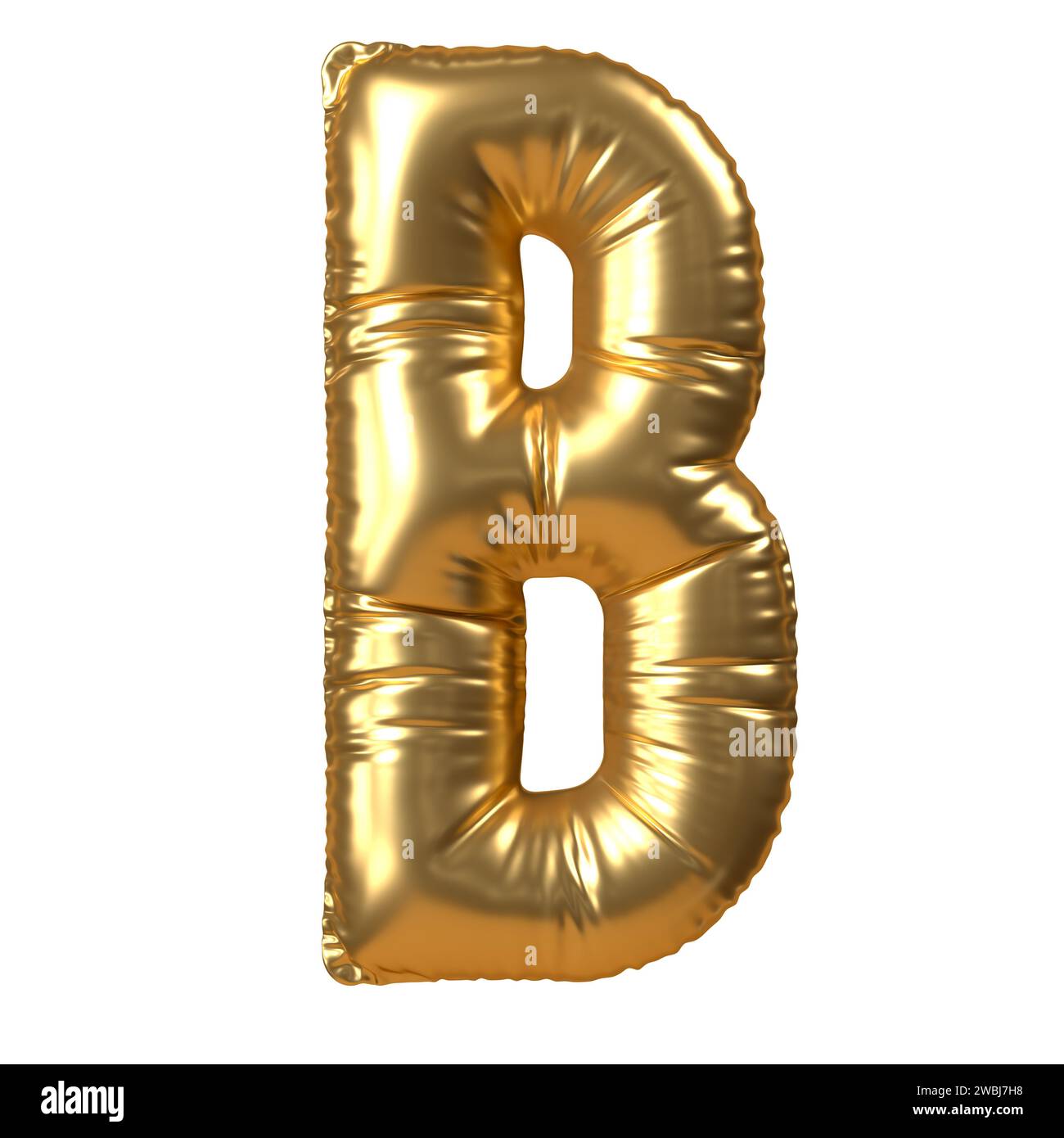 3D Gold Balloon Letter B Stock Photo - Alamy