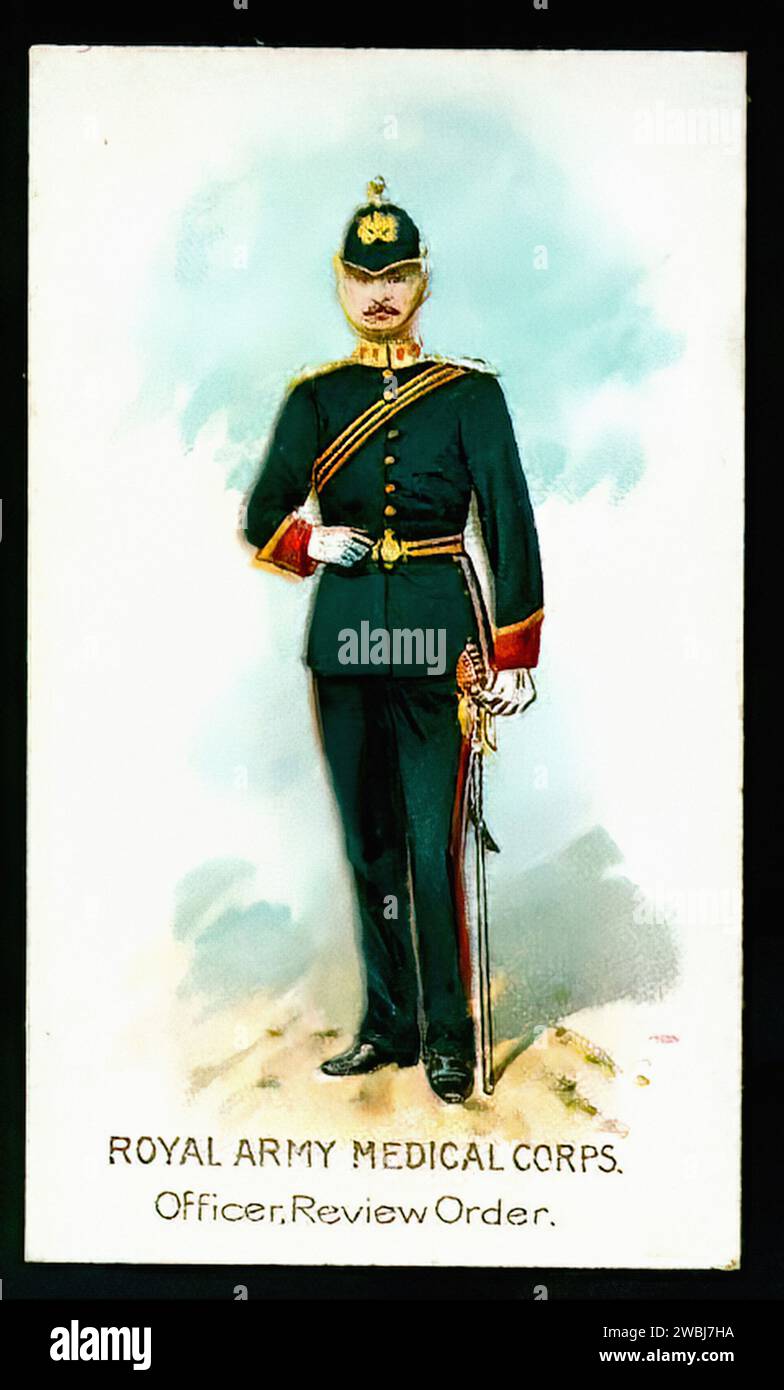 Royal Army Medical Corps - Vintage Cigarette Card Illustration Stock ...
