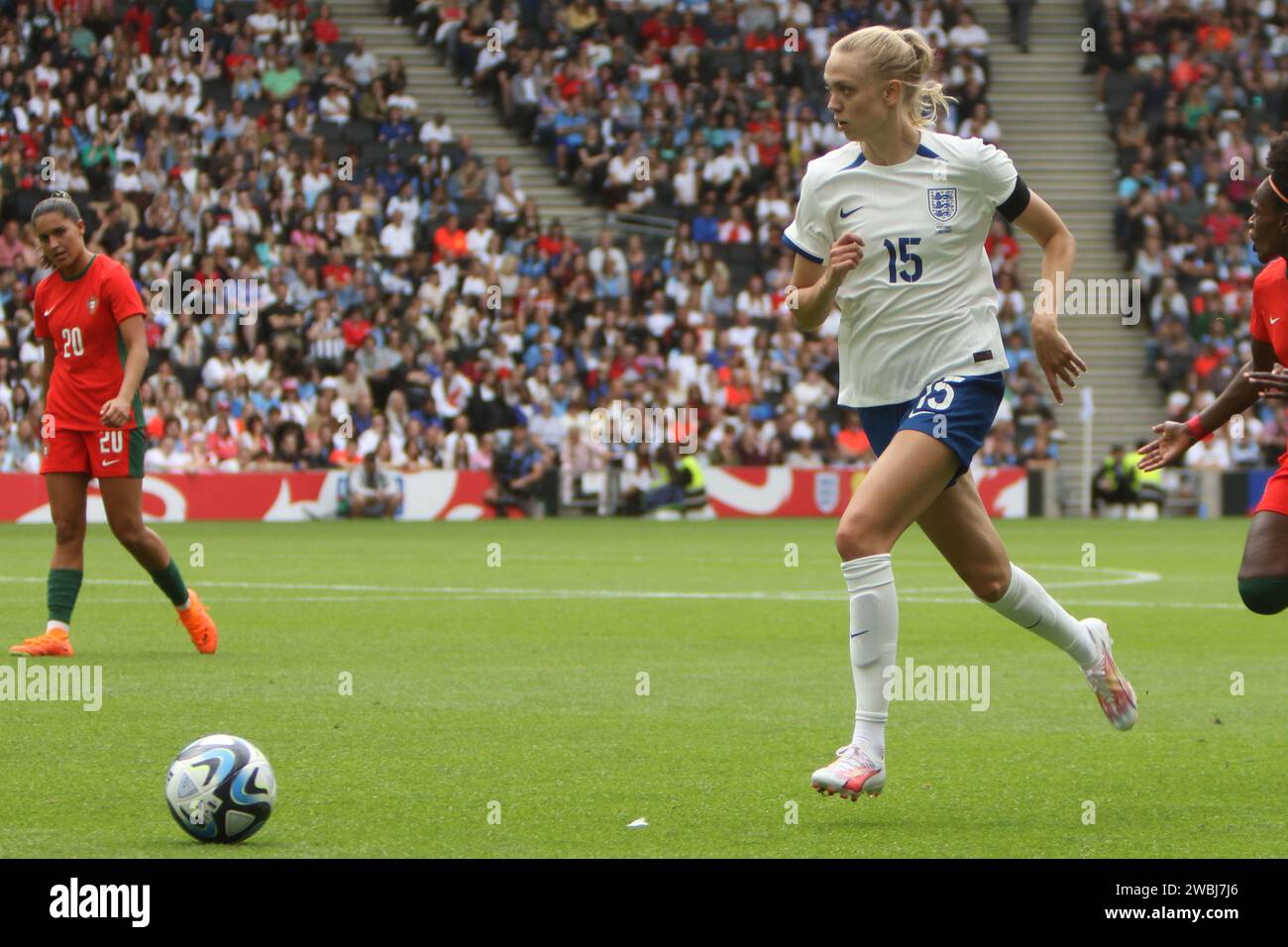 Esme Morgan of England Lionesses women's football team v Portugal, at ...
