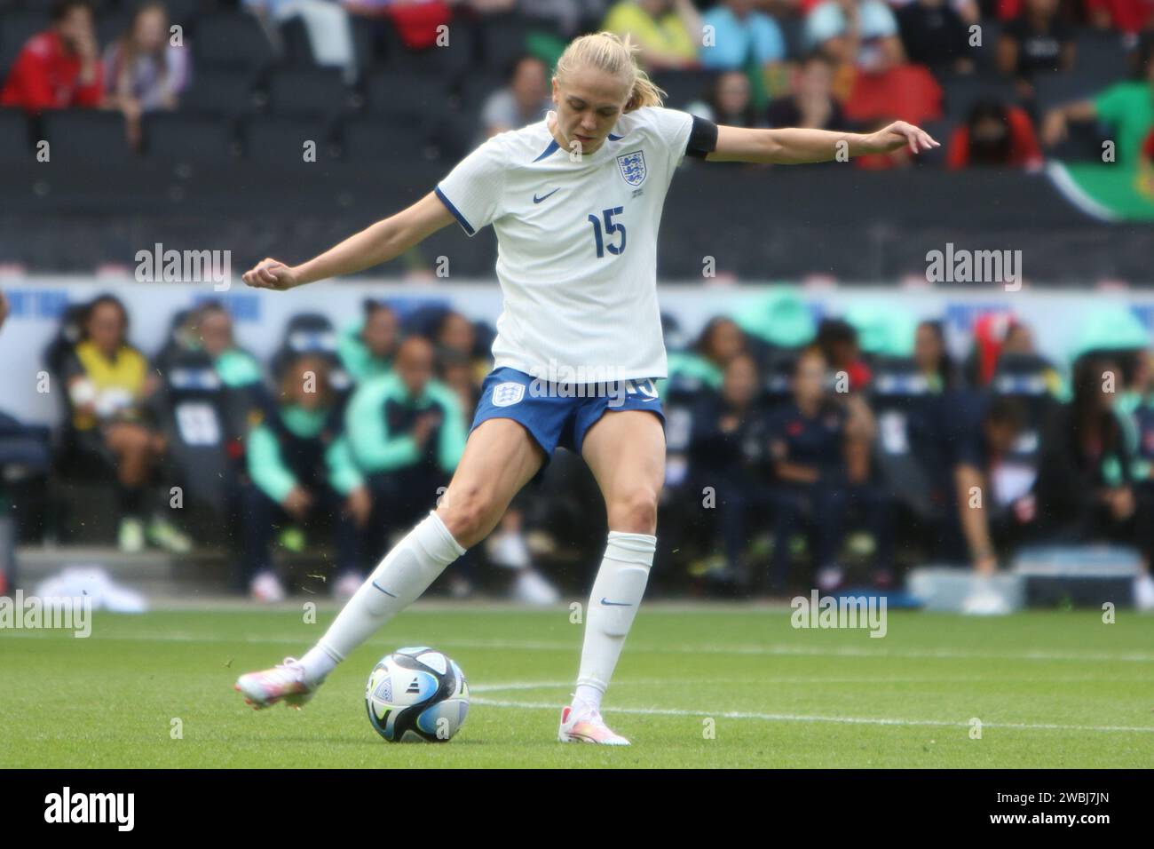 Esme Morgan of England Lionesses women's football team v Portugal, at ...
