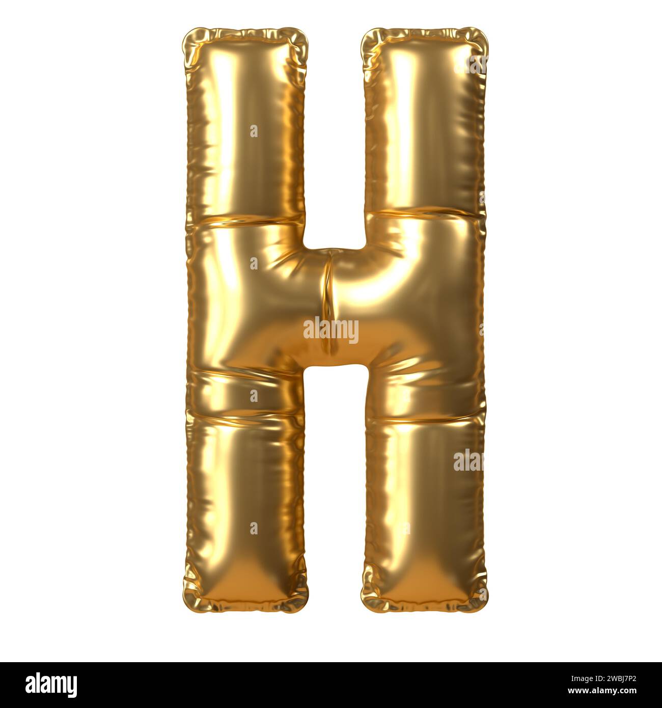 3D Gold Balloon Letter H Stock Photo - Alamy