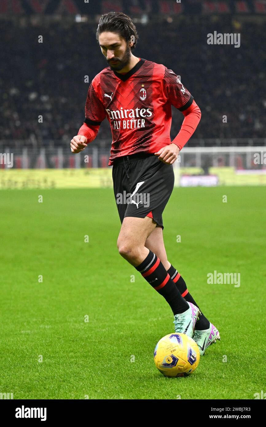 Yacine Adli of AC Milan during Coppa Italia quarter Finals football ...