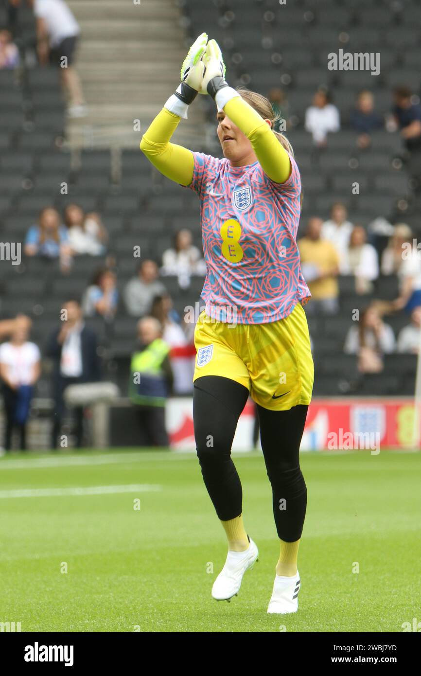 Mary Earps England goalkeeper Lionesses women's football team v ...