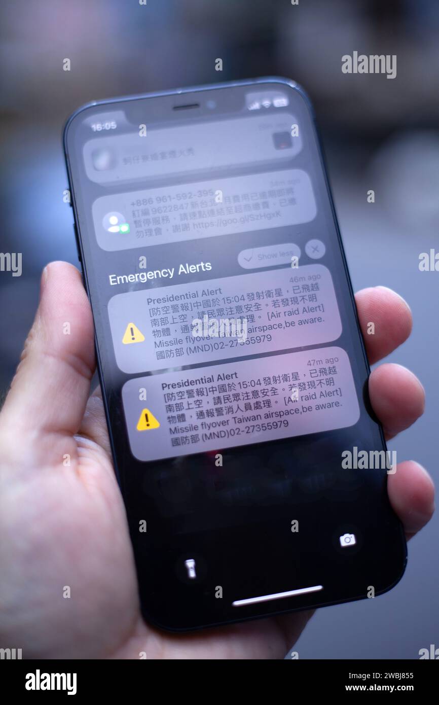 Chinese launches satellite triggers an emergency alert in Taiwan ...