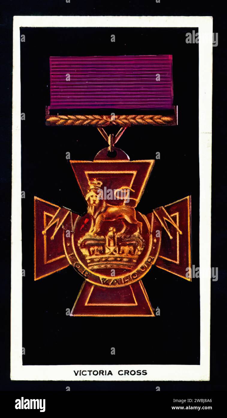 Victoria Cross - Vintage Cigarette Card Illustration Stock Photo - Alamy