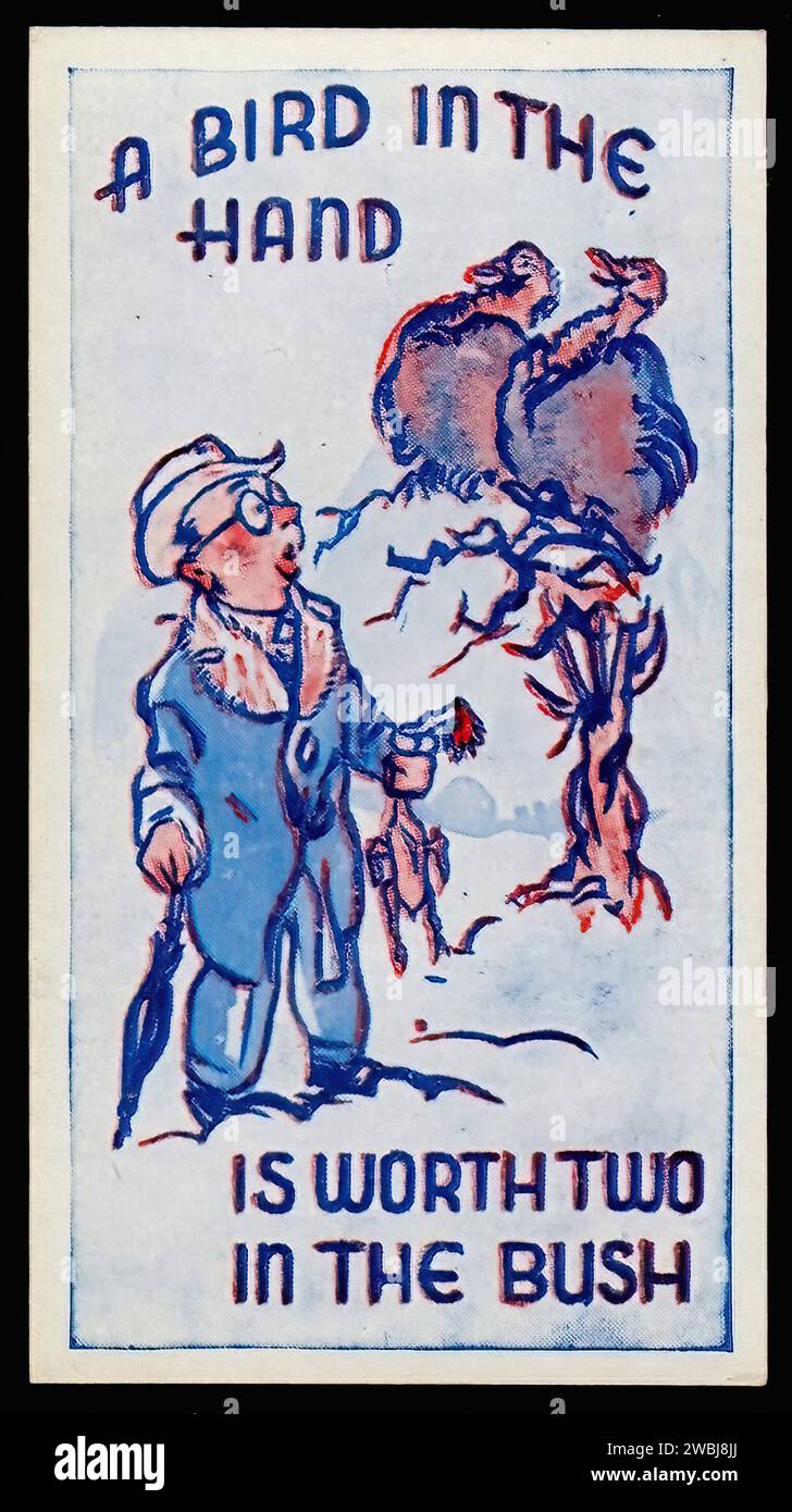 Vintage card bird in hi-res stock photography and images - Alamy