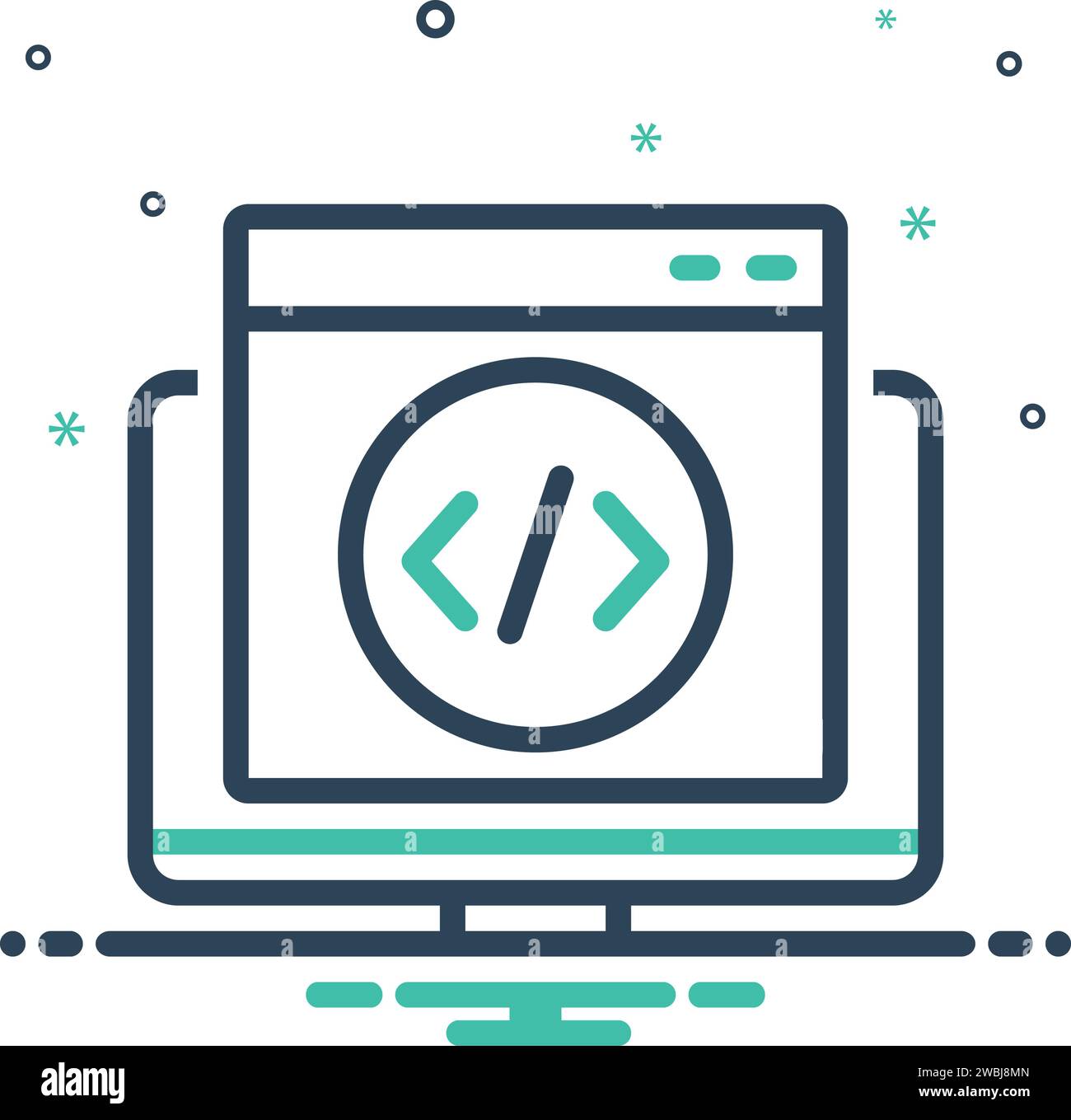 Icon for html,coding Stock Vector Image & Art - Alamy