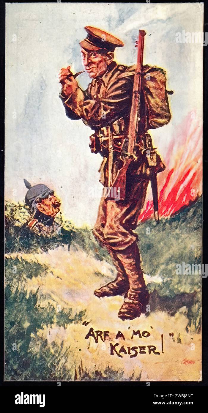 Arf A Mo Kaiser - Vintage Cigarette Card Illustration Stock Photo - Alamy