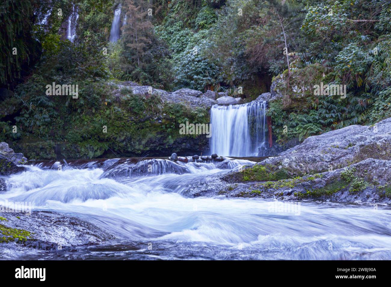 The Cascade de Grand Galet (Grand Galet Falls) in the background ...