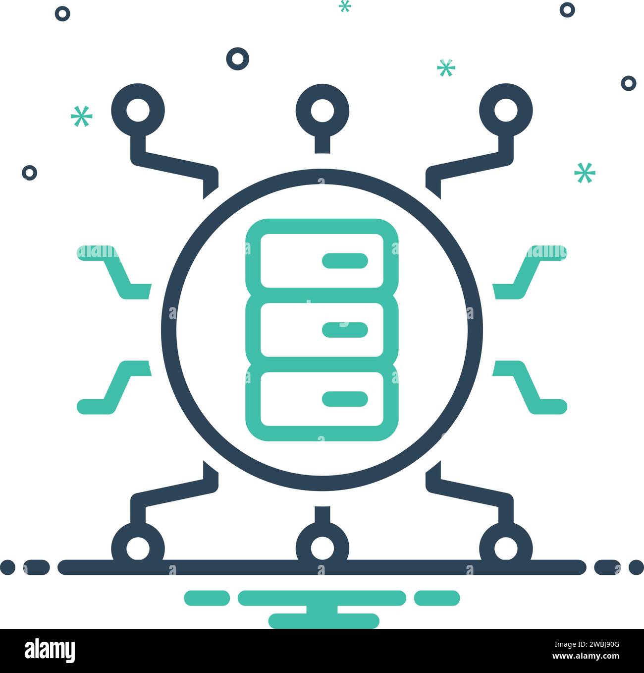 Big data storage Stock Vector Images - Alamy