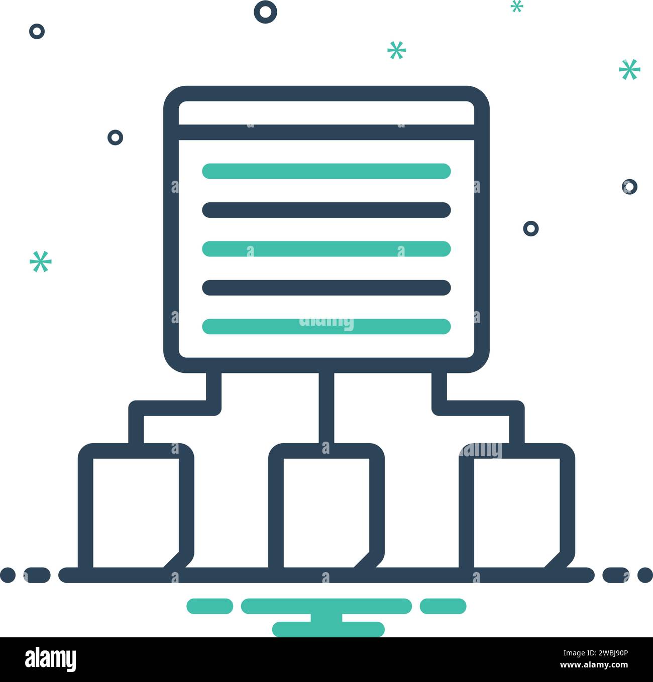 Sharing content Stock Vector Images - Alamy