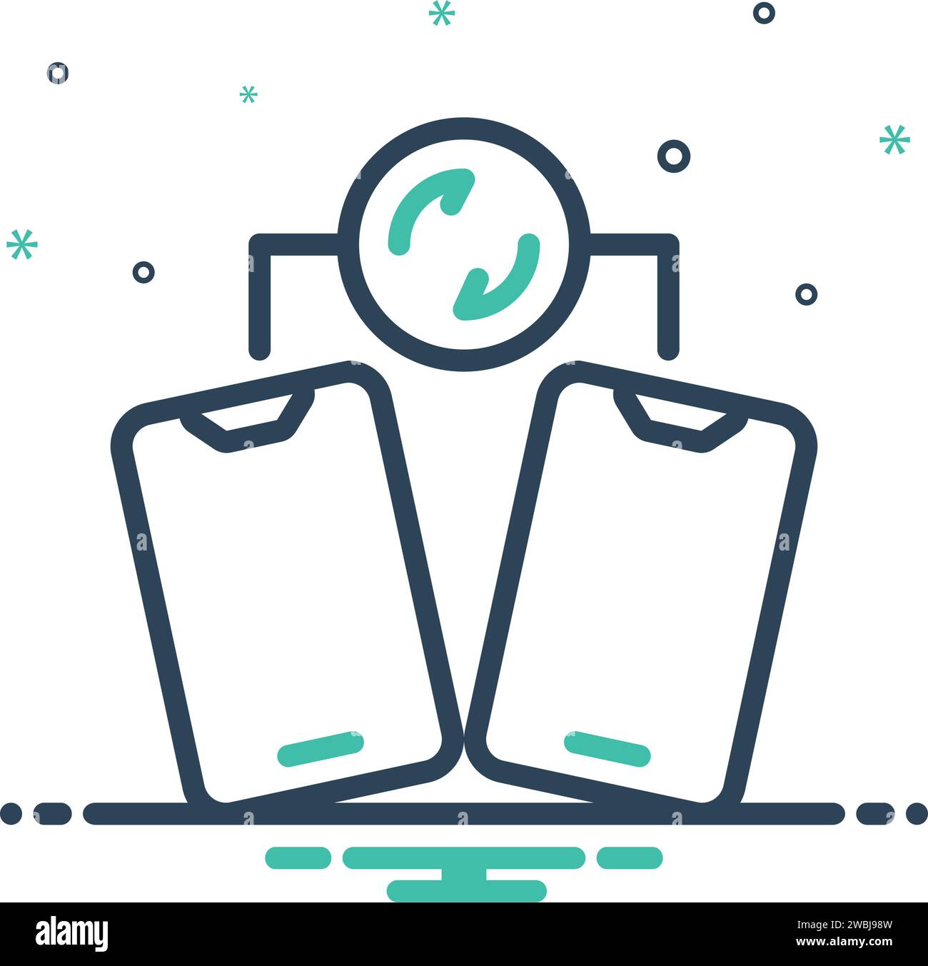 Syncing vector vectors hi-res stock photography and images - Alamy