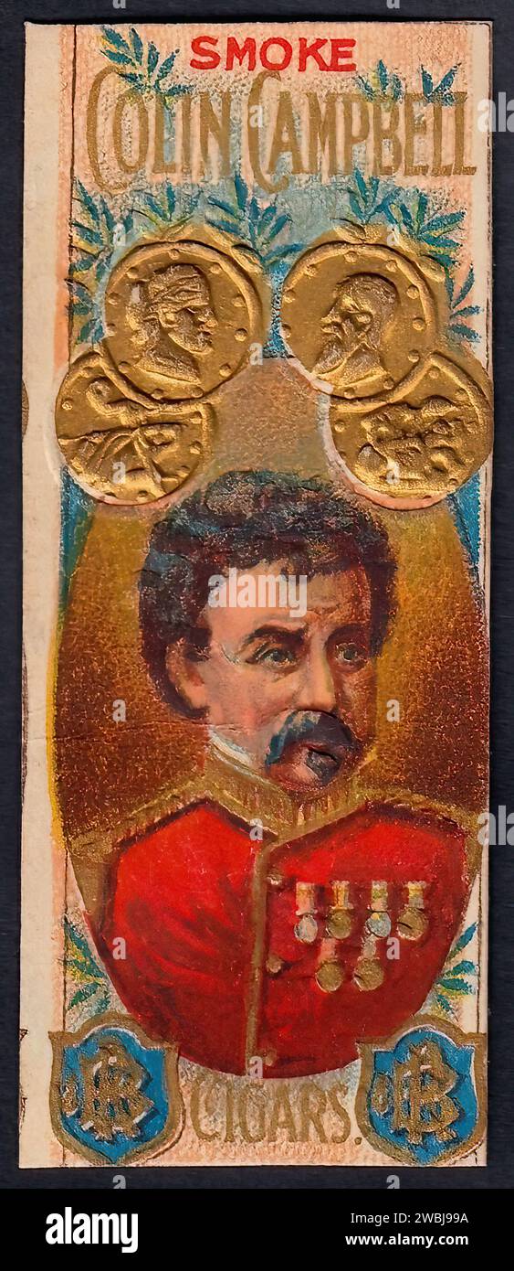 Colin Campbell Cigars - Vintage Cigarette Card Illustration Stock Photo ...