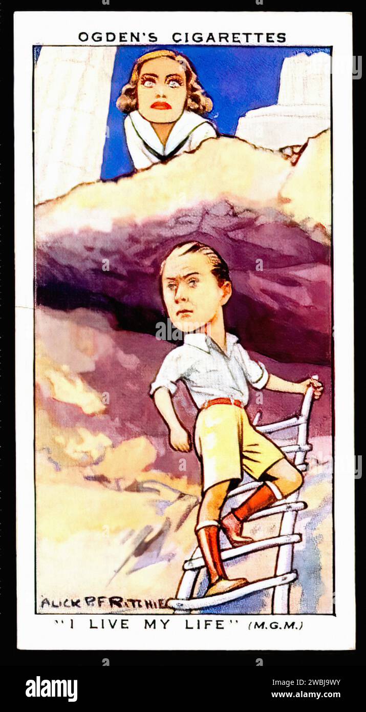 Joan Crawford & Brian Aherne - Vintage Cigarette Card Illustration ...