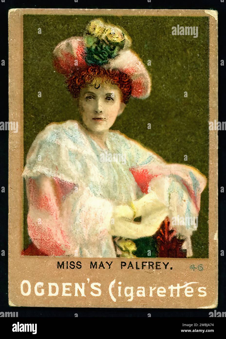 Miss May Palfrey - Vintage Cigarette Card Illustration Stock Photo - Alamy