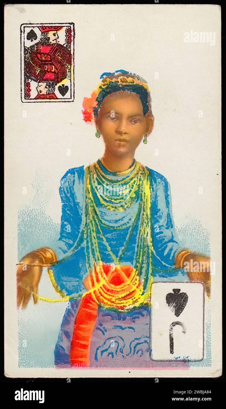 Nautch Girls, Tiger Cigarettes - Vintage Cigarette Card Illustration ...