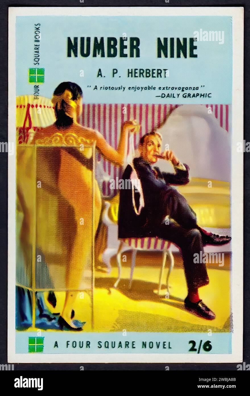 Number Nine - Vintage Cigarette Card Illustration Stock Photo - Alamy