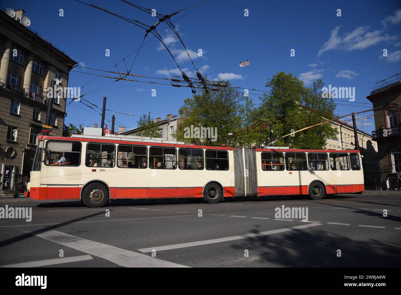 Skoda 15Tr trolleybus Stock Photo - Alamy
